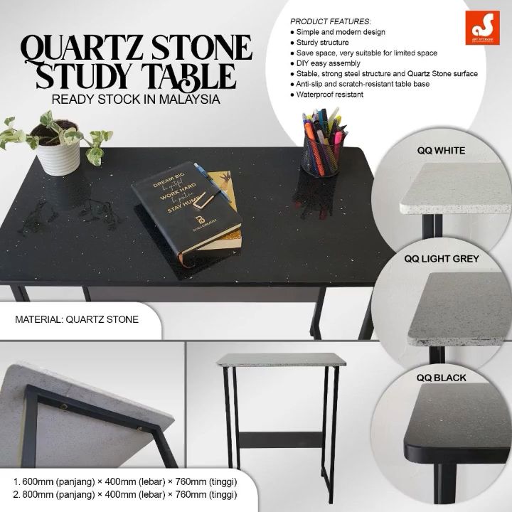 Quartz Stone Computer Desk Notebook Student Study Table Simple Modern ...