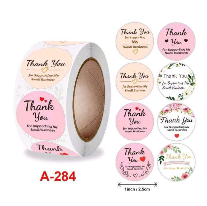 THANK YOU FOR SUPPORTING MY SMALL BUSINESS STICKER LABEL 500pcs per 1 ...