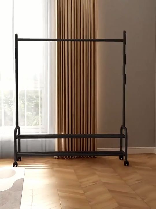 Strong Steel Structure Portable Clothes Hanging Drying Rack Single Pole ...