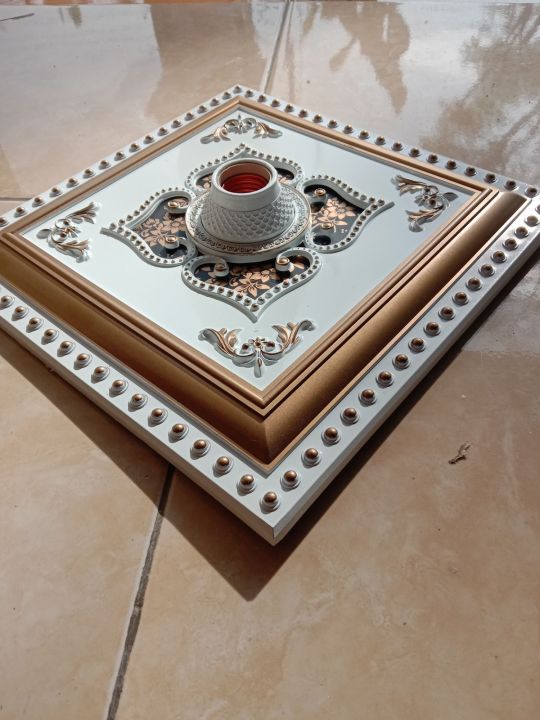 Fitting Lampu Plafon artistik 30cm*30 cm/fitting lampu modern/ fitting ...