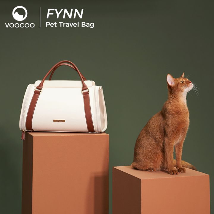 VOOCOO Fynn Pet Travel Carrier Bags for Cats, Foldable Cat Travel ...