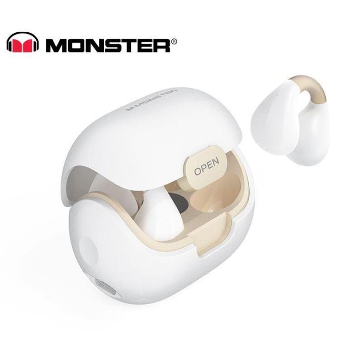 Monster TWS หูฟัง5.3บลูทูธ True Wireless หูฟังพร้อมไมโครโฟน, หูฟังนำ ...