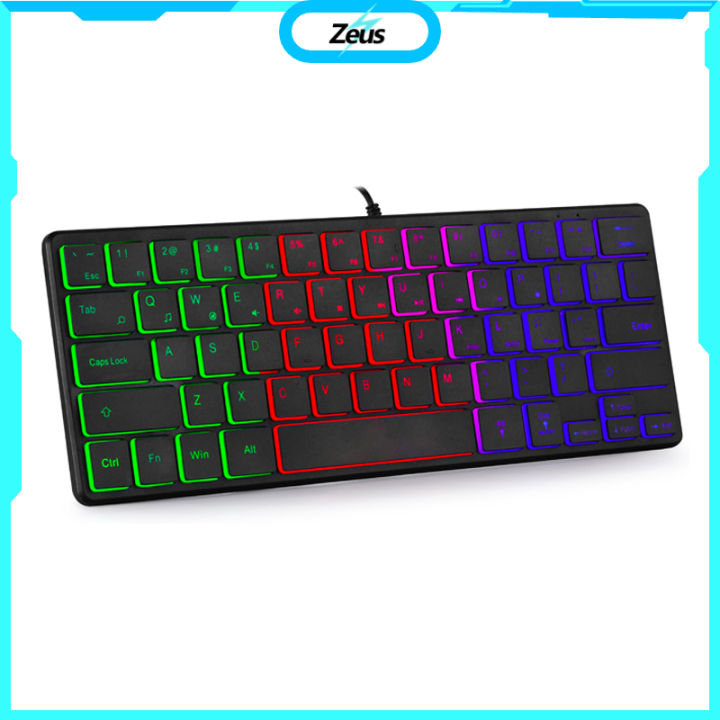 Zeus Z-911 RGB Gaming Keyboard - 64 Keys Keypad / Keyboard Multi Color ...