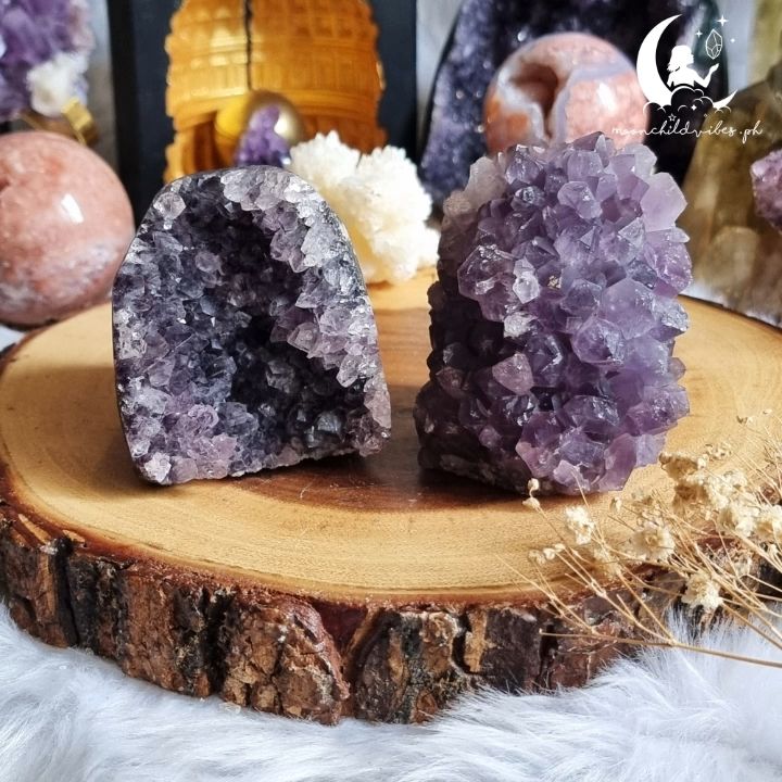 Authentic Natural Small Freestanding Amethyst Geodes House Feng Shui ...