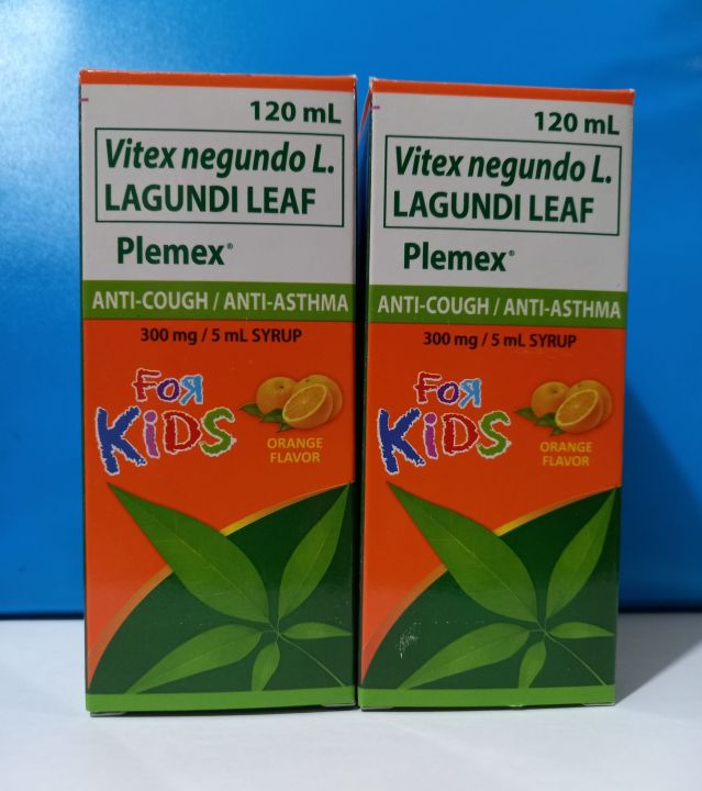 PLEMEX LAGUNDI LEAF FOR KIDS 300MG / 5ML 120 ML SYRUP ORANGE FLAVOR ...