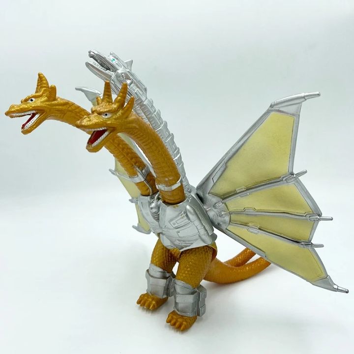ใหม่ BANDAI Mecha Ghidorah Gold King Of The Rodan Motra 3หัว PVC ตุ๊กตา ...