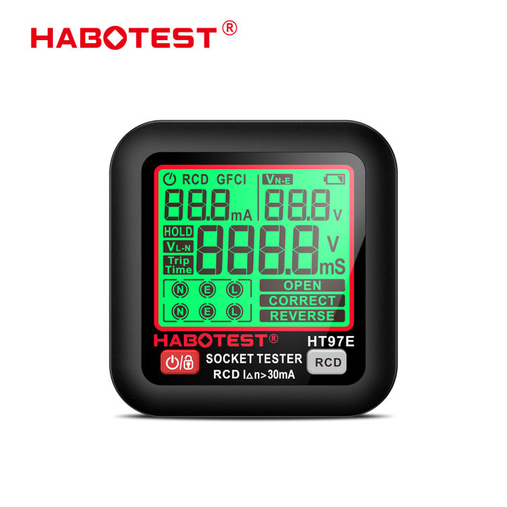 HABOTEST💥HT97E Socket Tester Electric Leakage Finder With Voltage ...
