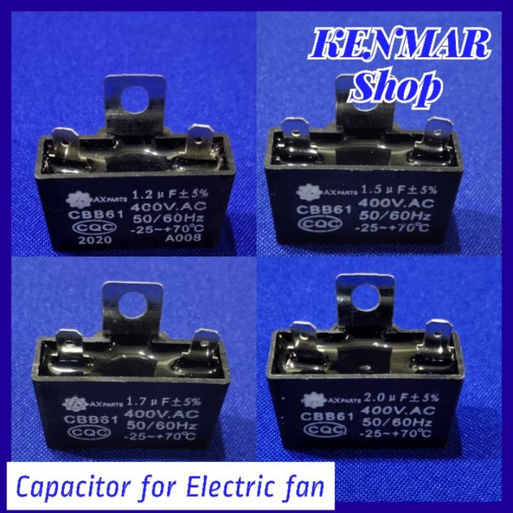 CAPACITOR FOR ELECTRIC FAN AX BRAND | Lazada PH