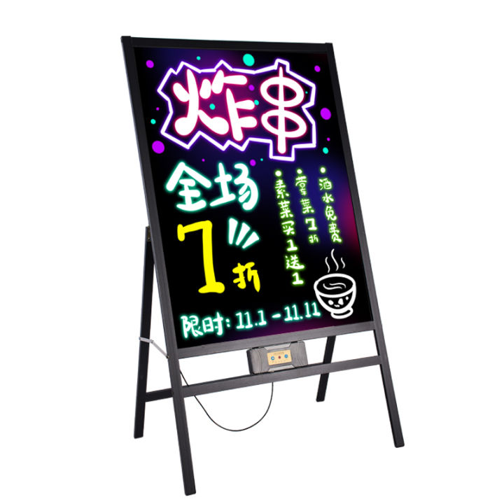 Commercial Luminous Fluorescent Screen Billboard Small Blackboard Flash ... Commercial Luminous Fluorescent Screen Billboard Small Blackboard Flash ...