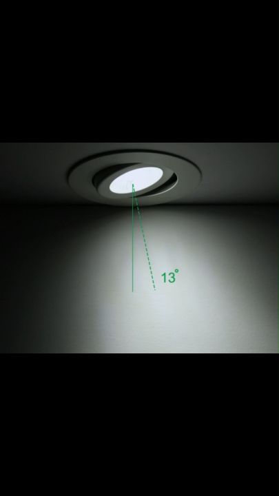 5W 6W 7W Round Recessed LED Eyeball Adjustable Lampu Siling Plaster ...