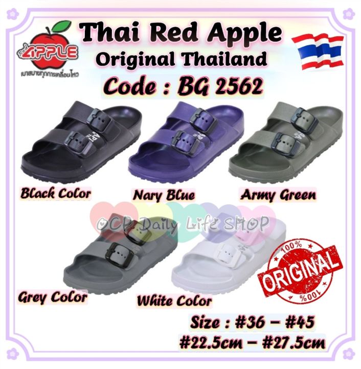 Original RED APPLE Double Strip SHOES BG2562 泰国防水防滑双带拖鞋 Original Thailand RedApple sandals apple ...