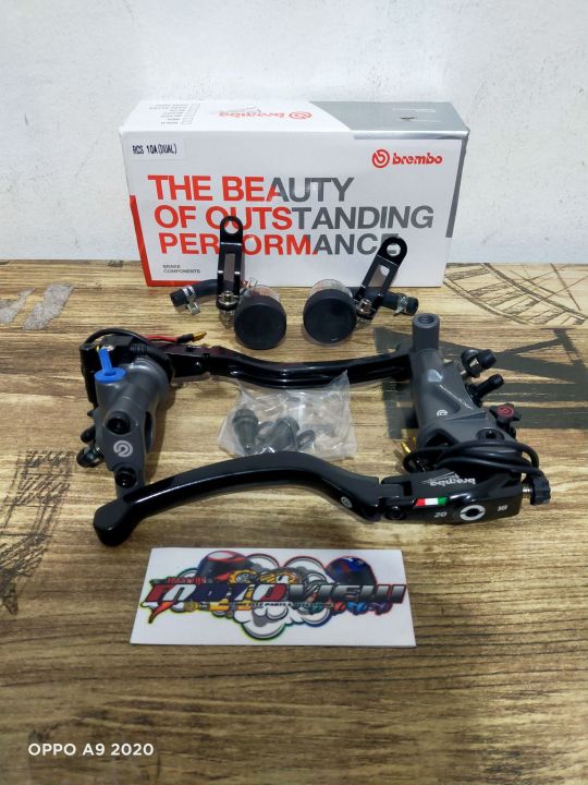 BREMBO BRAKE MASTER RCS 10A DUAL TANK PREMIUM COPY FOR NMAX V1/NMAX V2 ...