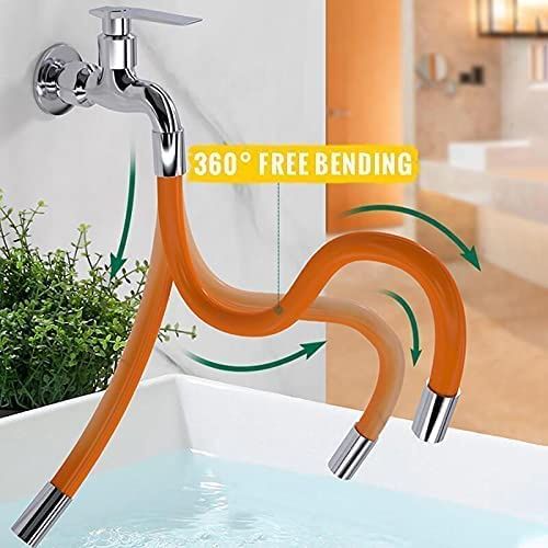 【Ready Stock】75CM Adjustable Water Tap Extension 360 Rotate Faucet ...