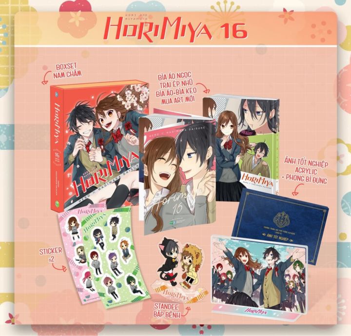Horimiya - Tập 16 - Box Bản Giới Hạn (Tặng Kèm Ảnh Tốt Nghiệp Acrylic ...