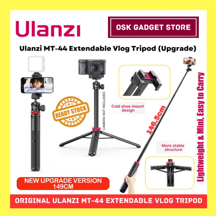 Ulanzi MT-44 Extendeble Vlog Tripod | Upgrade Version | Max Length 146 ...