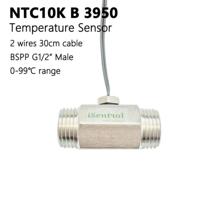 Temperature Sensor Ntc10k Immersion Stainless Steel 304 Four-Six-Point Pipe Outer Wire Docking ...