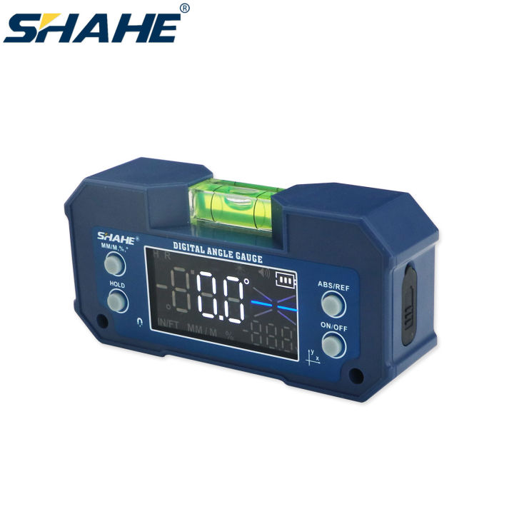 SHAHE MINI Level Gauge Inclinometer Rechargable Angle Protractor Dual ...