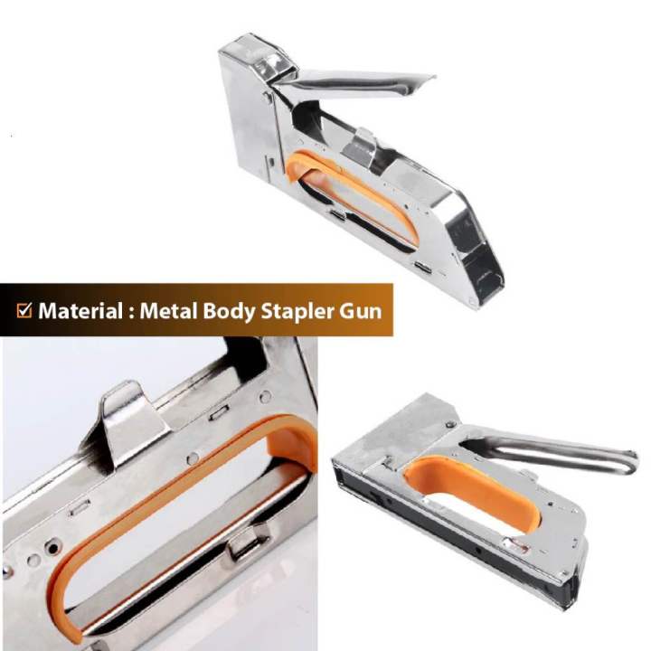 🇲🇾🐱Heavy Duty Stapler Gun Powerful Tacker R23-1008F Fastening Stapling ...