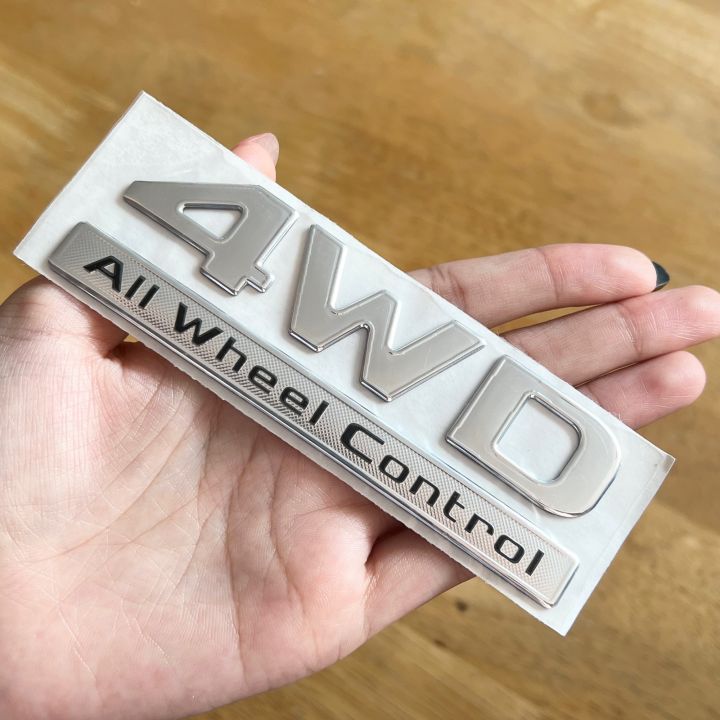 โลโก้ 4WD All Wheel Control ตัวหนังสือฝาท้าย MItsubishi Pajero | Lazada ...