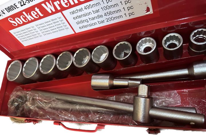 Heavy Duty Socket Wrench Set 3/4drive 12 points (Made in Japan) | Lazada PH