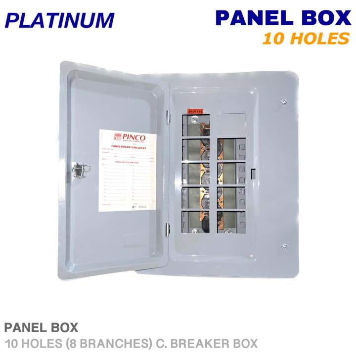 10 Holes (8 Branches) | Panel Box | Curcuit Breaker Box | Breaker Housing | Lazada PH