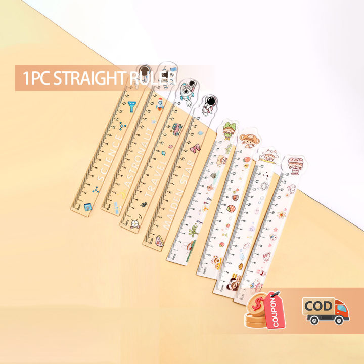 1pcs Cartoon ruler 15cm students ins cute ruler school office supplies ...