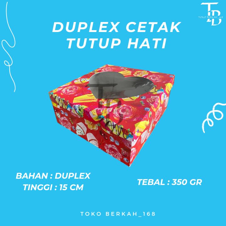 (ISI 10 PCS) DOS / DUS DUPLEX CETAK TUTUP HATI TINGGI 15 CM / BOX ...
