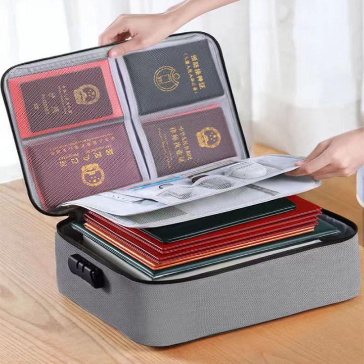Family certificate storage bag Household file sorting Birth certificate ...