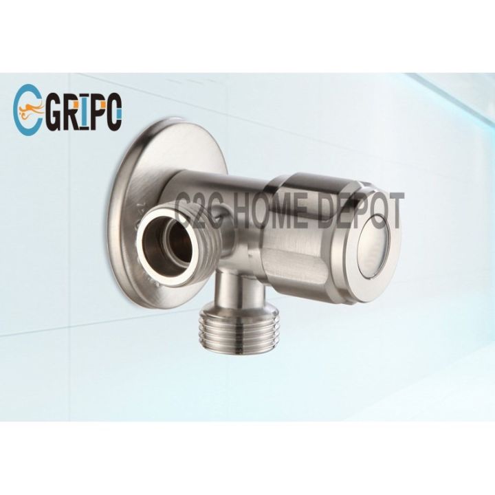 GRIPO sus304 stainless 2 way angle valve 90 degrees angle | Lazada PH