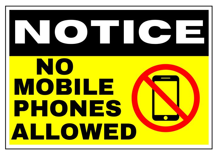 No Mobile Phones Allowed Signage A4 Size Laminated | Lazada PH