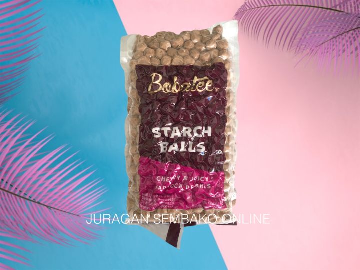 BOBATEE Tapioca Pearl 1KG / Starch Balls Tapioca / Topping Boba ...