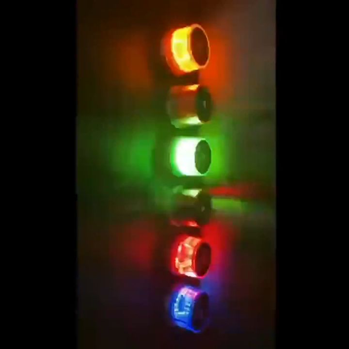 Magnetic led solar lights Rechargeable siren blinker Solar powered ...