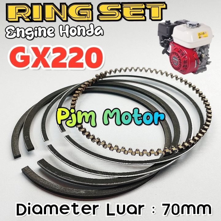 Gx220 Ring piston seher Ring Mesin Pengerak dan Genset 4800 watt tiger ...