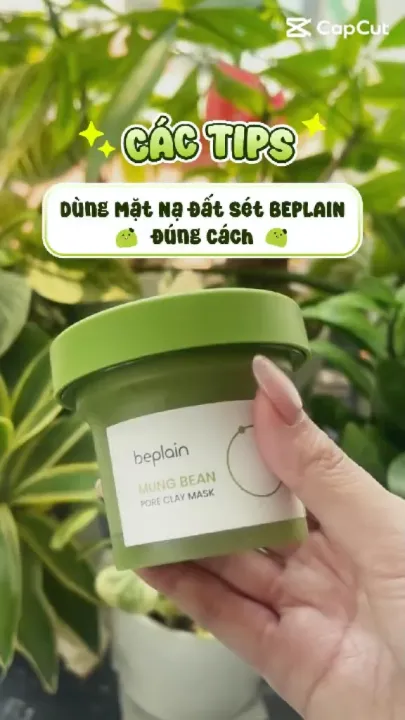 Mặt nạ đất sét BEPLAIN X LeoJ 120ml chiết xuất đậu xanh se khít lỗ chân ...