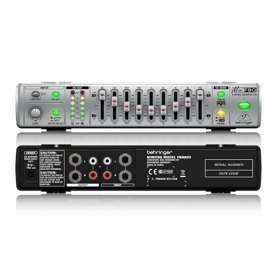 EQUALIZER BEHRINGER FBQ800 EQUALIZER 9 BAND BEHRINGER FBQ 800 MINIFBQ ...