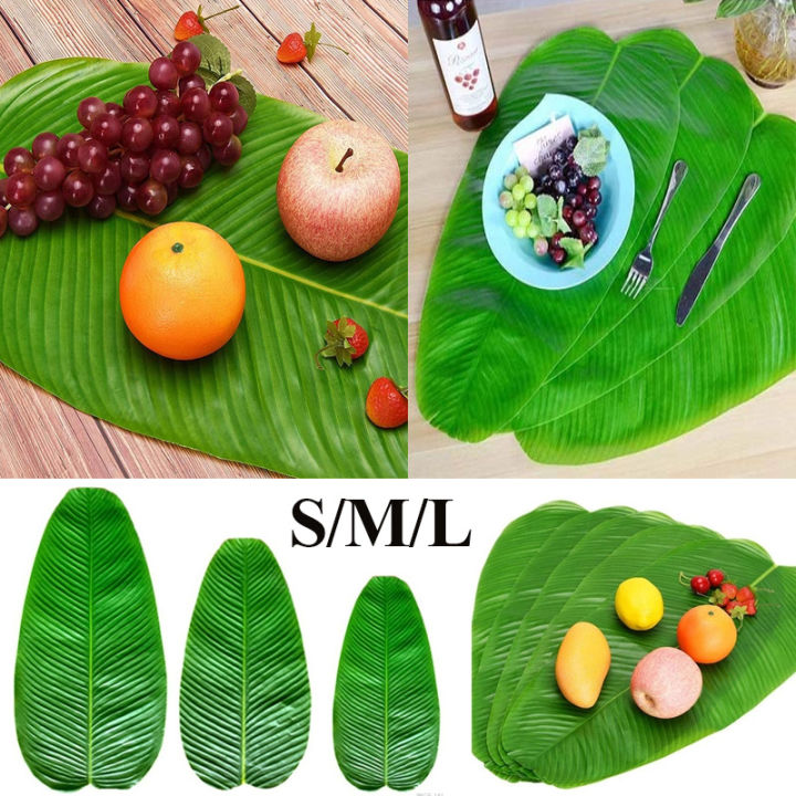 Artificial Tropical Table Banana Simulation Leaves Hawaiian Luau ...