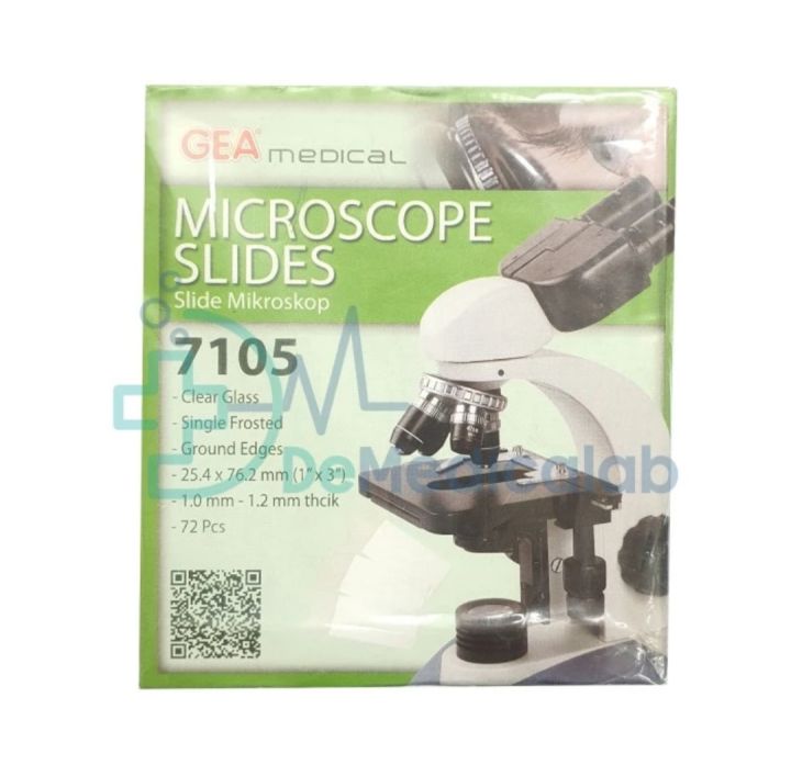 Object Glass Hijau / Kaca Preparat 7105 Microscope Slides GEA | Lazada ...