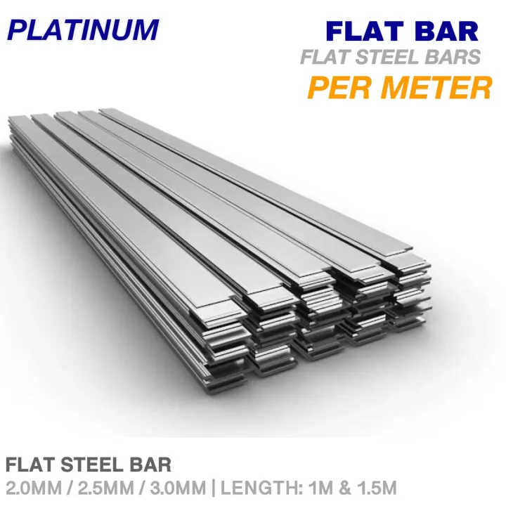 1M & 1.5M | Flat Bar | Flat Steel Bar 2MM-3MM |Sold By 1M & 1.5M ...