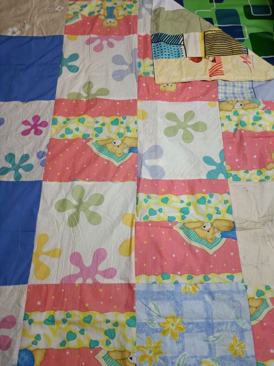 手工棉布百家被 Handmade Patchwork Quilt （Single Side~Cotton Materials） | Lazada