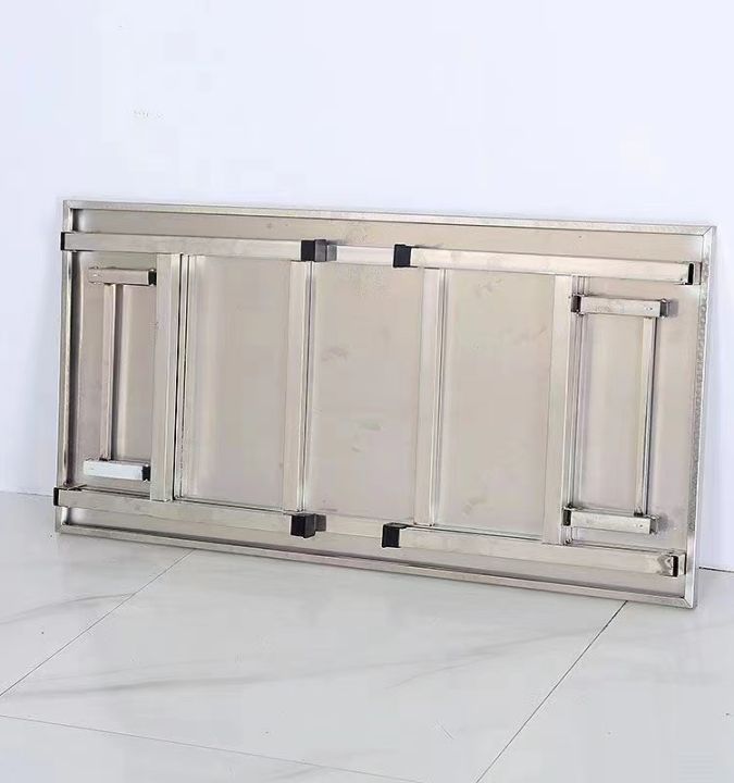 Kitchen Stainless Steel Folding Table Study Table Stall Small Square ...