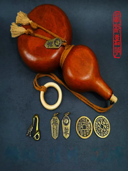 Handmade Pure Copper Wine Gourd Binding Rope Traditional Handcraft DIY ...