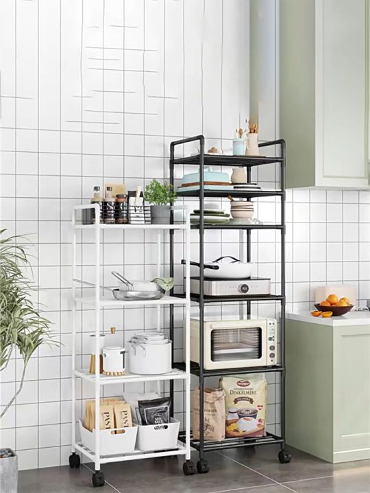 Microwave Oven Storage Rack With wheels Oven Rack Kitchen Rack Floor ...