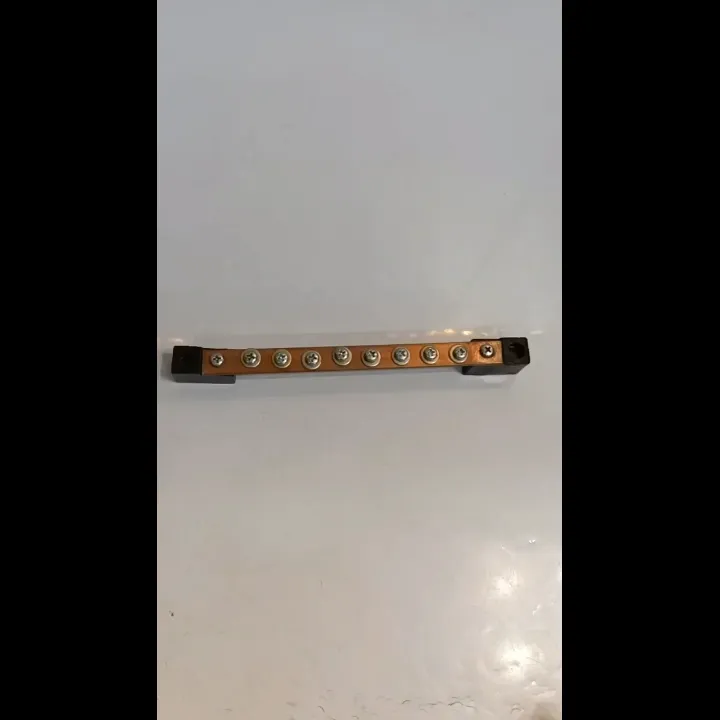 Nol Klem Arde Busbar Tembaga Klem Nol 8 Baut Isolator Segi Hitam ...