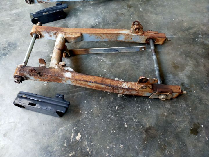 Swing Arm Lengan Ayun Supit Kawasaki Kaze R Full Set Utuh Standar ...
