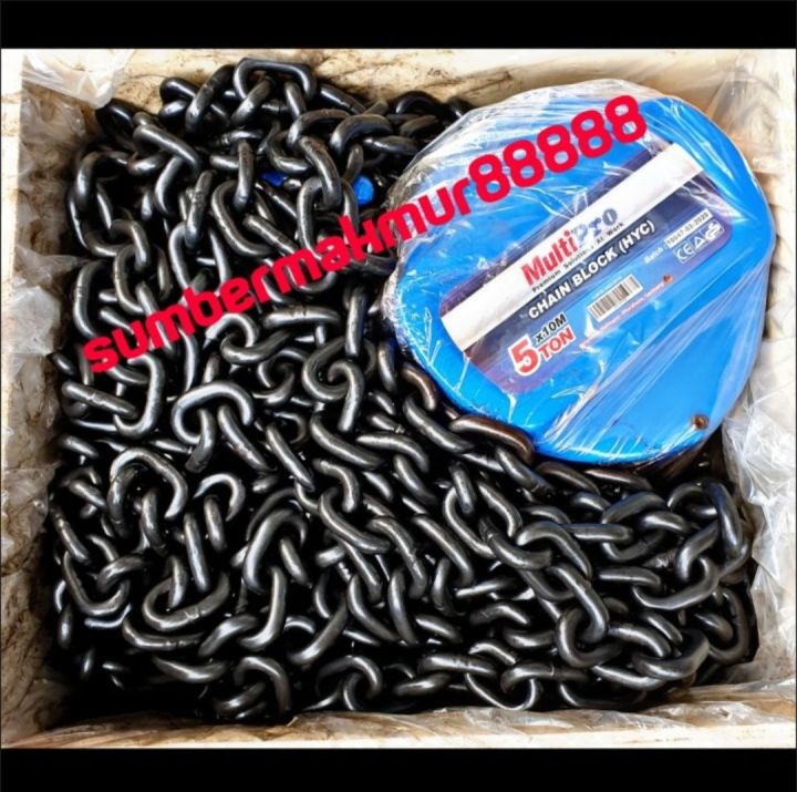 Chain Block (HYC) takel chain hoist 5 ton x 10 meter MULTIPRO | Lazada ...