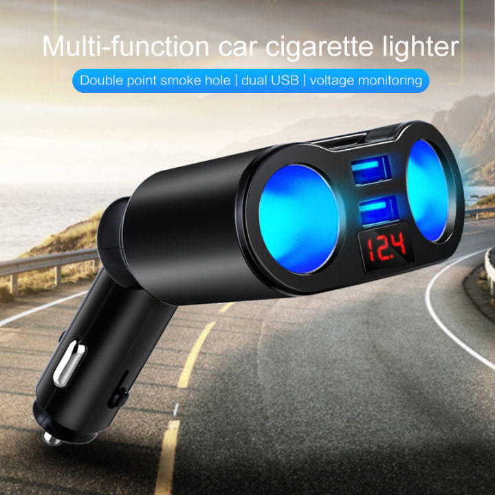 Digital Display Car Charger Dual USB LED 12V/24V 3.1A Fast Charger 110 ...
