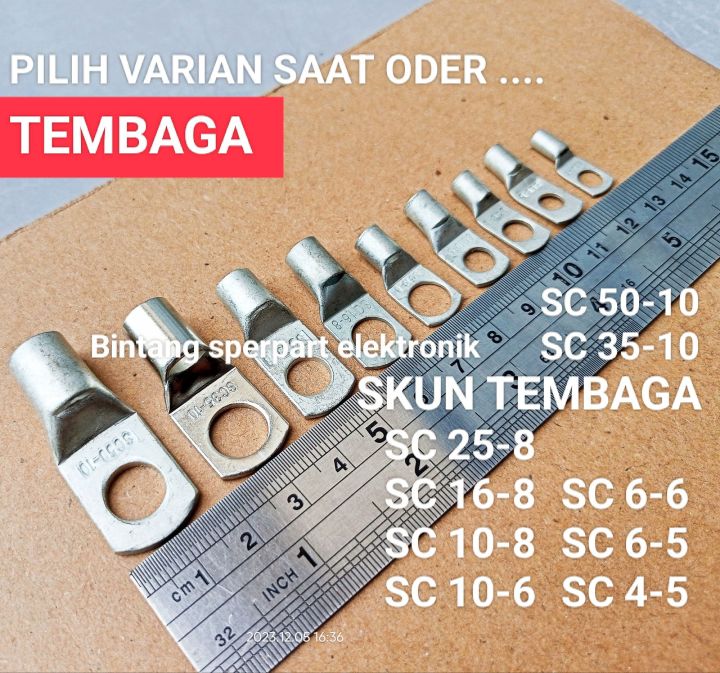 (PILIH UKURAN) SKUN KABEL TEMBAGA CABLE LUGS DOVE SKUN 50mm SKUN 35mm SKUN 25mm SKUN 16mm SKUN ...