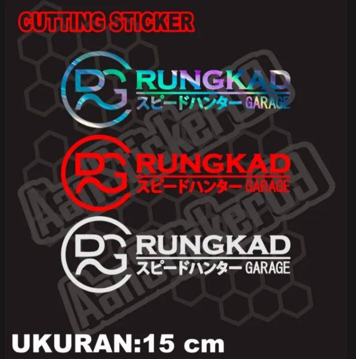 stiker RUNGKAD, model cutting stiker, sesuai gambar | Lazada Indonesia