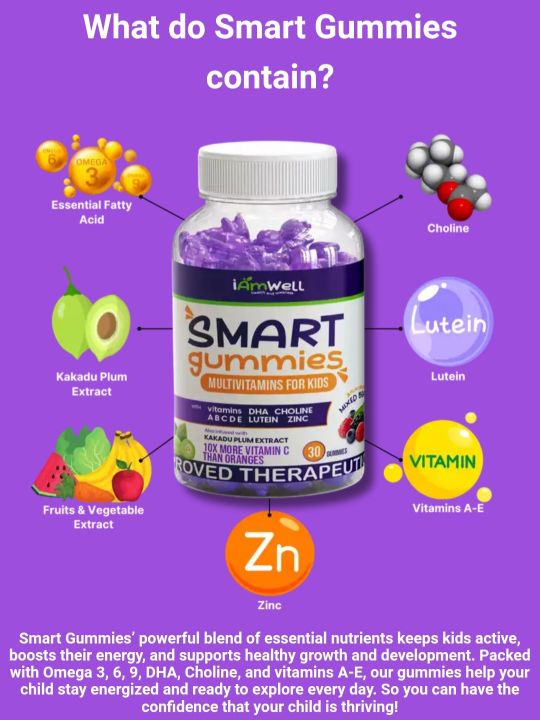 SMART GUMMIES 100%ORIGINAL MULTIVITAMINS FOR KIDS | Lazada PH