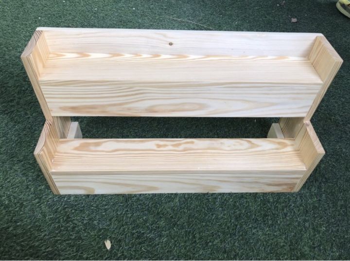 ชั้นวางโหลปลากัด 2ชั้น วางโหลขนาด 3x5x6 ชั้นล่ะ 4 ใบ | Lazada.co.th